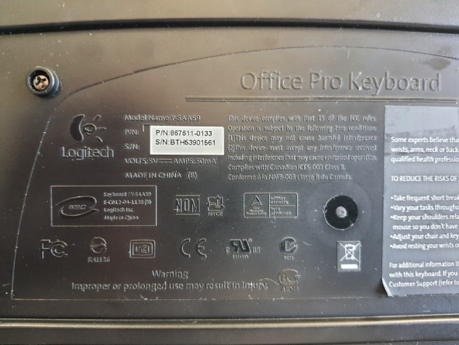 Logitech OfficePro keyboard PS/2