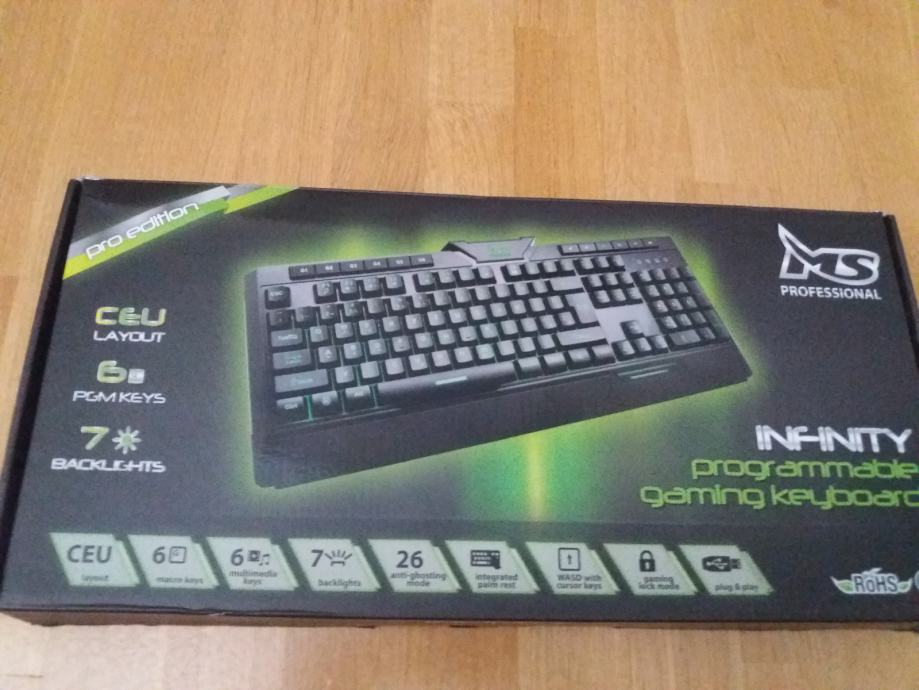 Ms Infinity Pro gaming tipkovnica (rgb)