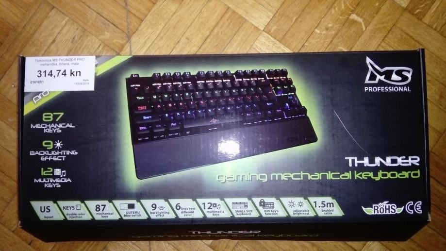 MS Thunder mehanička tipkovnica