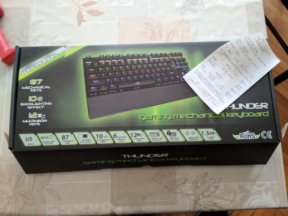 MS Thunder Pro mehanička tipkovnica // HITNO
