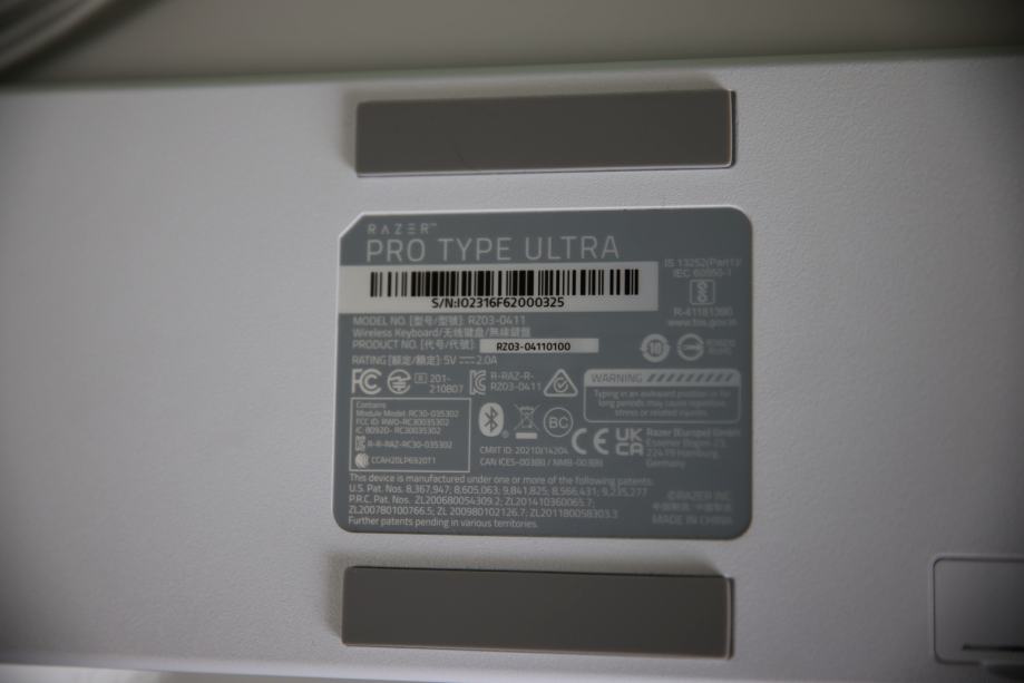 Razer Pro Type Ultra - bežična tipkovnica QWERTY US Layout