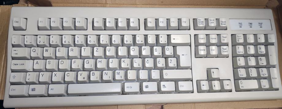 Retro tipkovnica tastatura DIN UNIKEY KWD-205 u kutiji