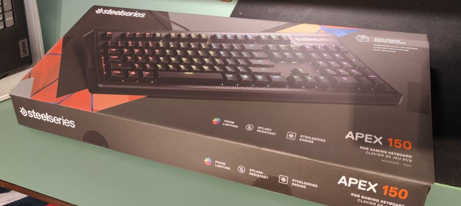 SteelSeries Tipkovnica Apex 150, RGB, Full Size, UK Layout
