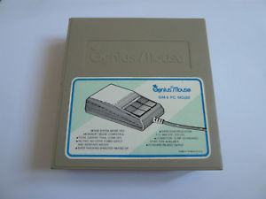 Vintage Genius GM-6 PC miš, 3 tipke, RS232C-25pin priključak + adapter