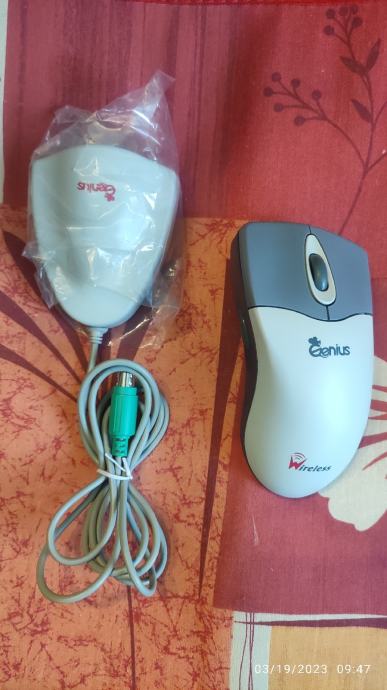 vintage genius netscroll wireless ps/2 miš