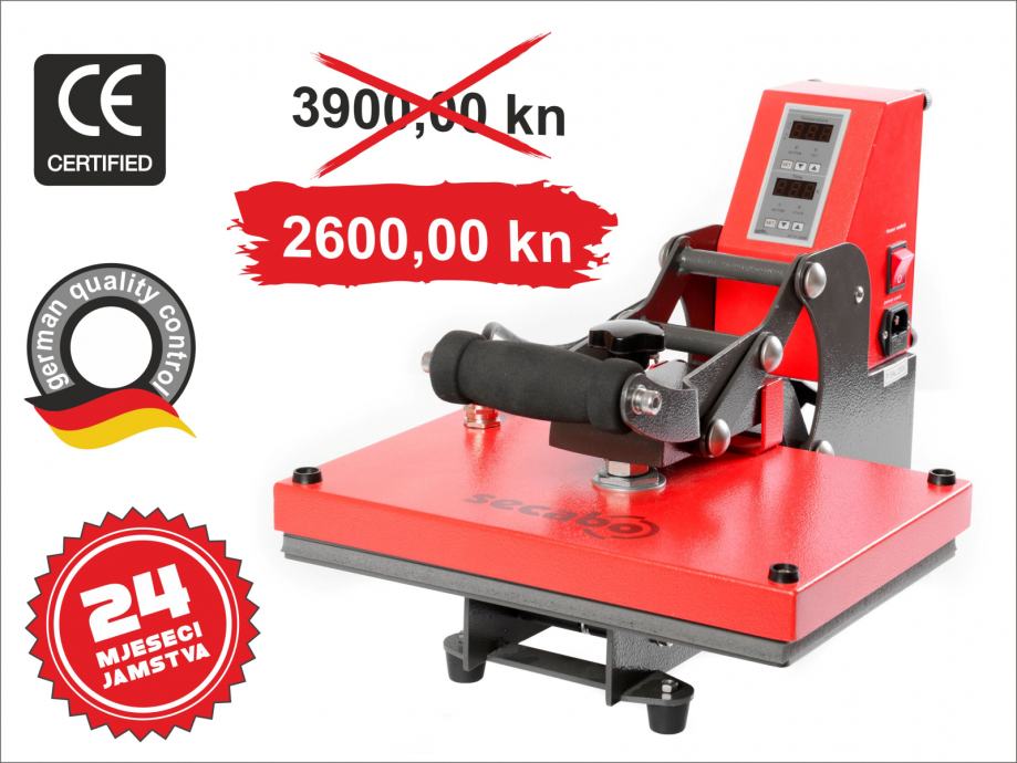 TC2 termo preša NOVO, Jamstvo - AKCIJA!