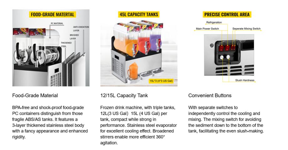 Slush aparat 2 kanistra - Granita aparat - 2x15L