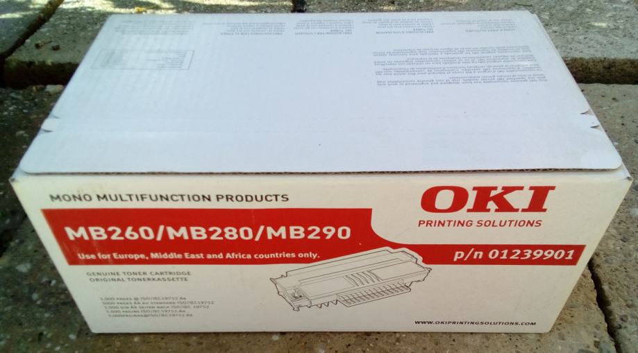 Original toner za printer OKI MB260/MB280/MB290