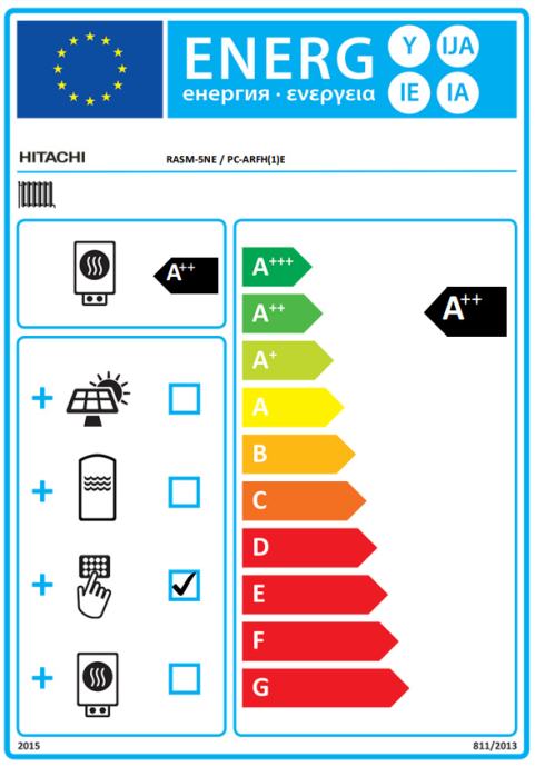 HITACHI Dizalica topline Monobloc Yutaki M 14kW R410 RASM-5NE 3-fazna