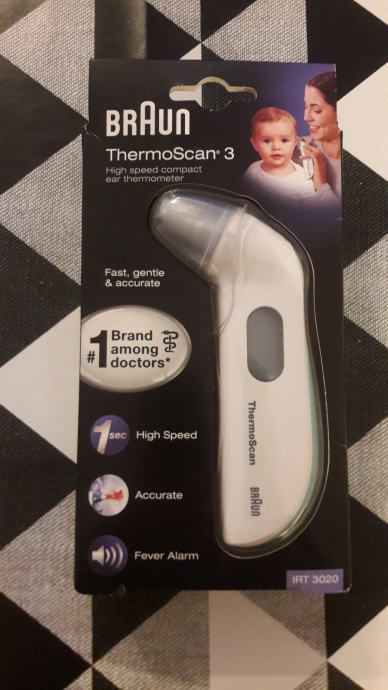 BRAUN THERMOSCAN 3 UŠNI TOPLOMJER