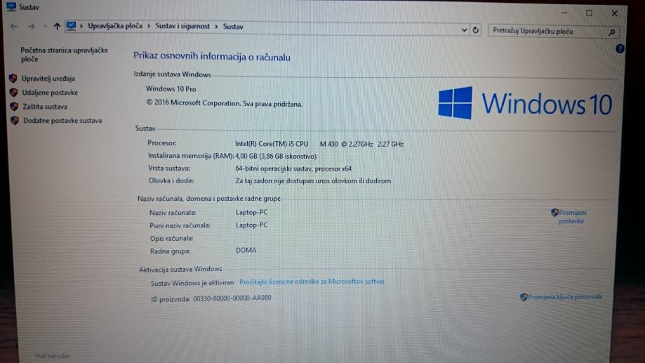 Satellite L670-15Q Intel i5-430M 2.26GHz,4GB Ram,160GB HDD, 17.3LED