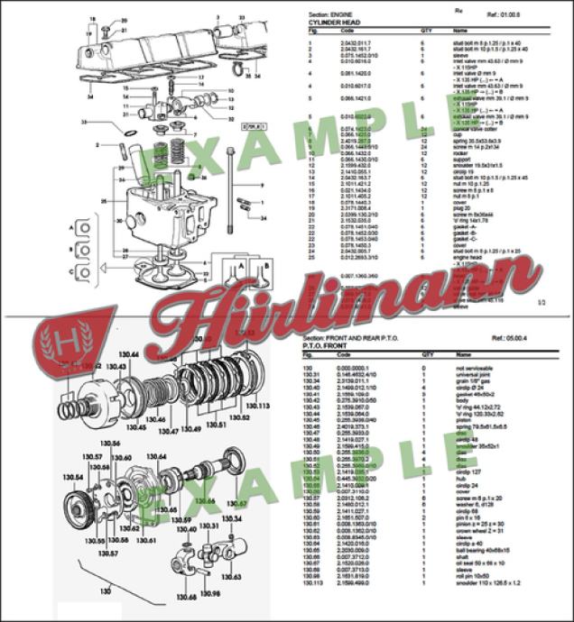 katalog dijelova hurlimann xf
