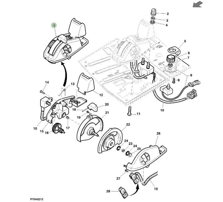 ORIGINAL JOHN DEERE PREKIDAČ ZA PODIZANJE/SPUŠTANJE HIDR. RE225224