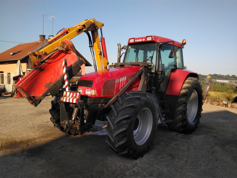 CASE 120 + kranski malčer Rasco + ralica za snijeg