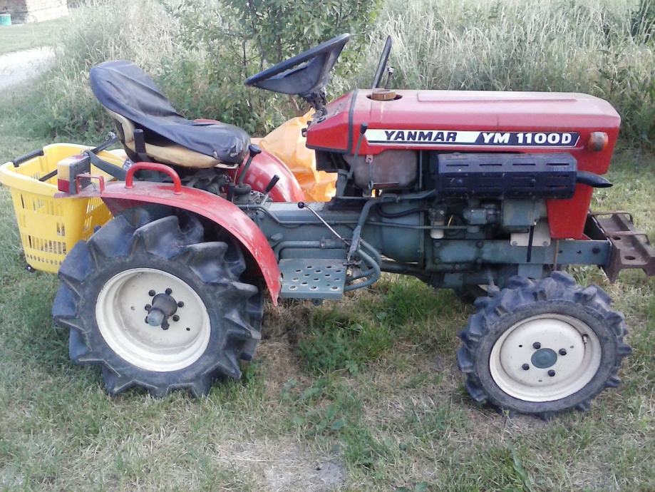 Traktor YANMAR 1100D,plug,freza,prikolica