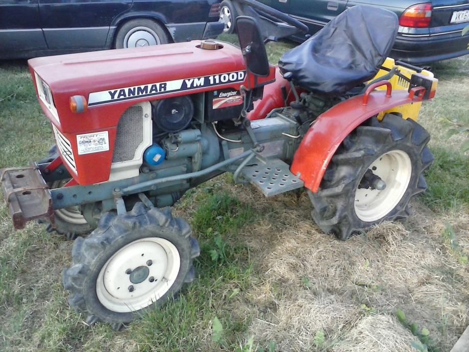 Traktor YANMAR 1100D,plug,freza,prikolica