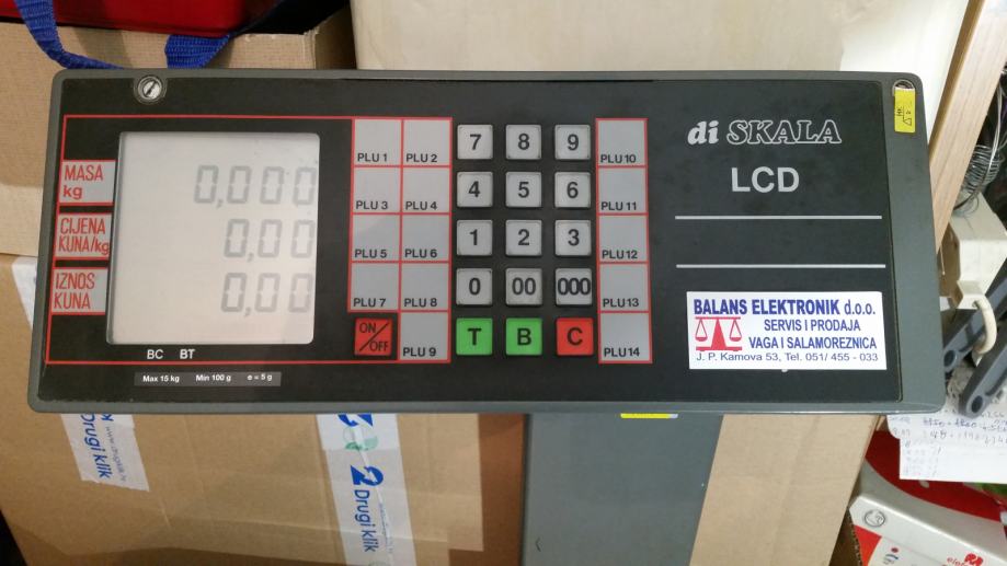 Trgovačka digital. vaga Digitron Buje di SKALA 2xLCD