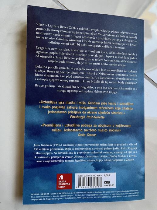 JOHN GRISHAM, Smrt u oluji