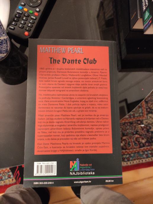 Klub Dante, Matthew Pearl