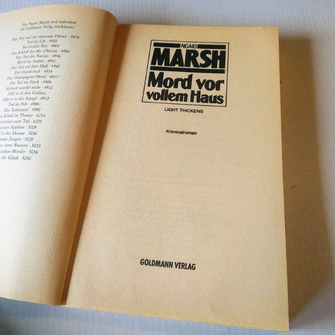 KNJIGA - GAIL MARSH - Mord vor vollem Haus - na Njemačkom jeziku
