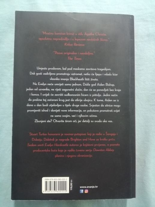 Stuart Turton – Sedam smrti Evelyn Hardcastle (B32)