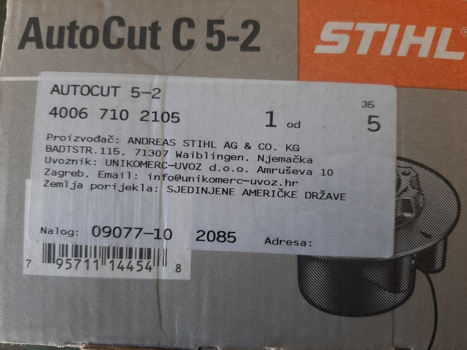 Dijelovi glave kose AutoCut C 5-2 za trimere STIHL