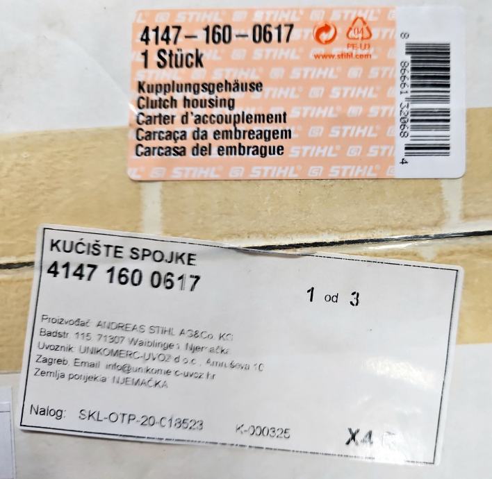 Kučište spojke STIHL (4147 160 0617)