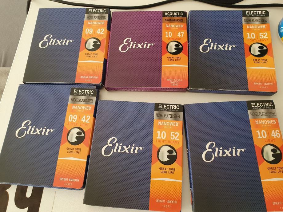 Elixir zice za elektricnu i akusticnu gitaru
