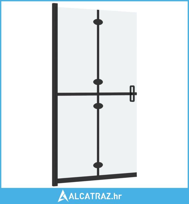 Sklopiva pregrada za tuš matirano staklo ESG 100 x 190 cm - NOVO