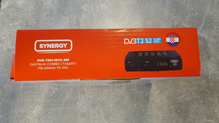 DVB-T T2/S2 prijemnik Synergy TS-204, DVB T2 tuner, HEVC - NOVO!