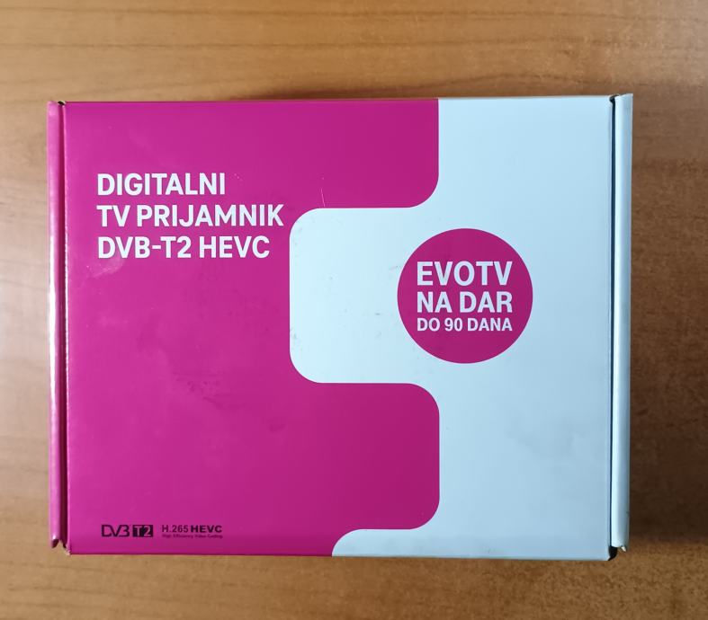 EVO TV STB ZAPPER HD - T52IR DVBT2 HEVC PRIJEMNIK
