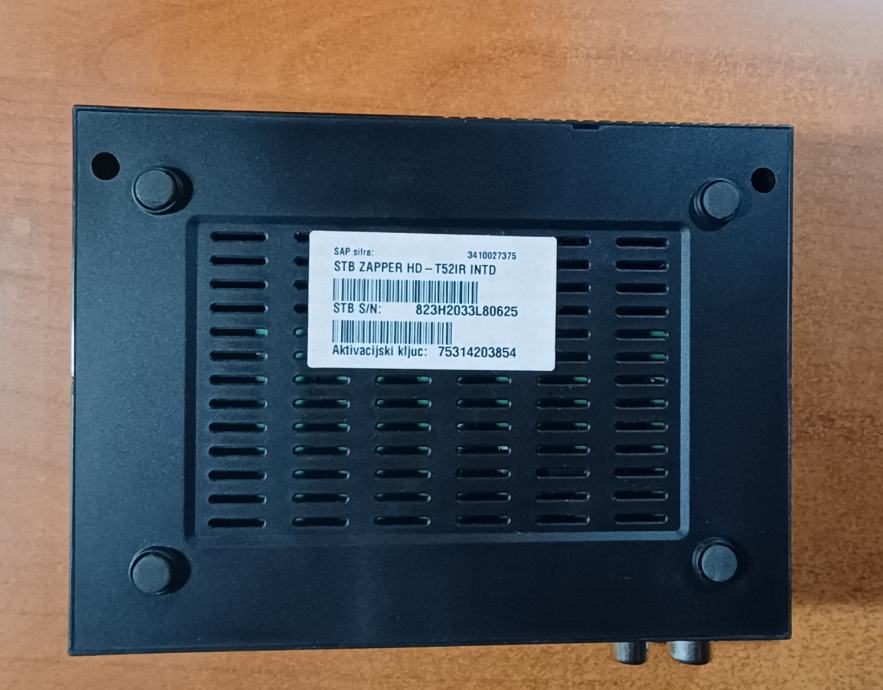 EVO TV STB ZAPPER HD - T52IR DVBT2 HEVC PRIJEMNIK