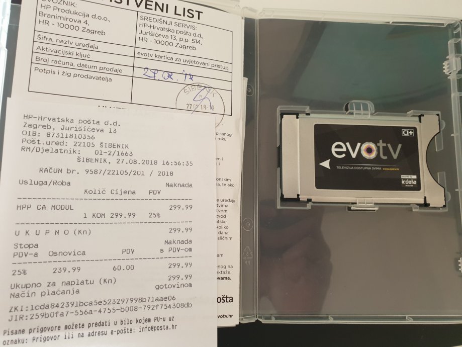 evotv ca modul ci kartica