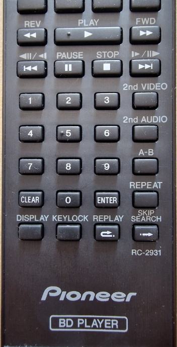 PIONEER RC-2931 - daljinski za BD PLAYER