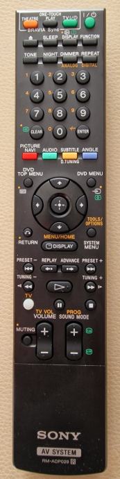 SONY RM-ADP029 - AV SYSTEM daljinski