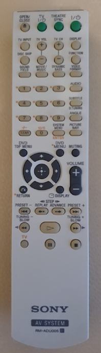 SONY RM-ADU005 - AV SYSTEM daljinski