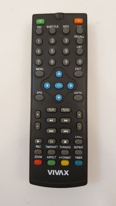 SYNERGY, VIVAX - daljinski za DVB-T2 prijemnik