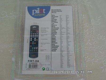 UNIVERZALNI DALJINSKI UPRAVALJAČ - RM-8A -PILOT