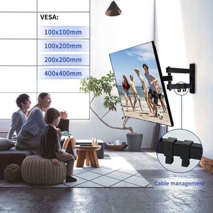 NOVO! Vesa kvalitetan trostruki zglobni zidni TV nosač super prilika!!