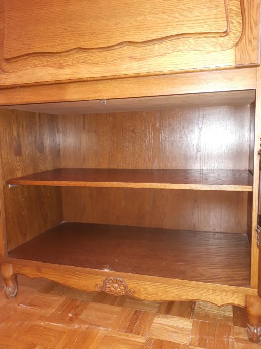 Bife za piće/boce/Regal/Ormar/Police stilski, hrastov, star 50tak god