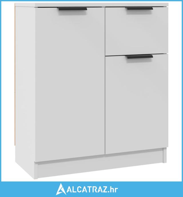 Komoda bijela 60x30x70 cm od konstruiranog drva - NOVO