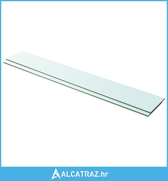 Ploče za police 2 kom staklene prozirne 100 x 15 cm - NOVO