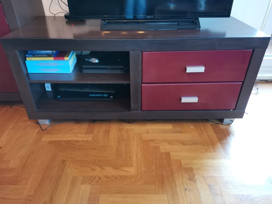 Regal za dnevni boravak (regal, vitrina i TV ormar)