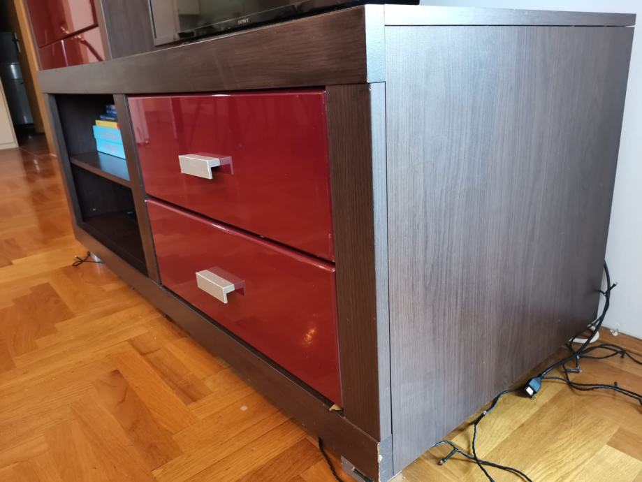 Regal za dnevni boravak (regal, vitrina i TV ormar)