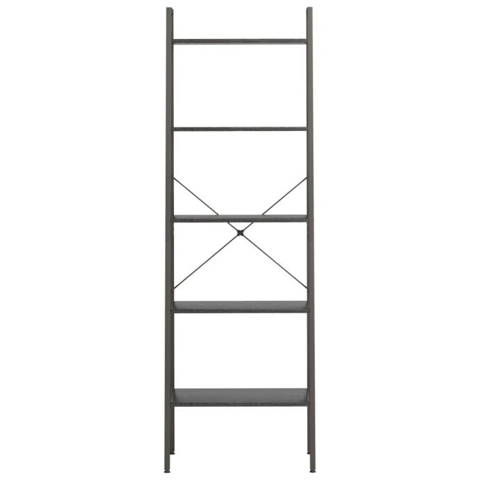 Samostojeće police s 5 razina crne 56 x 35 x 174 cm - NOVO