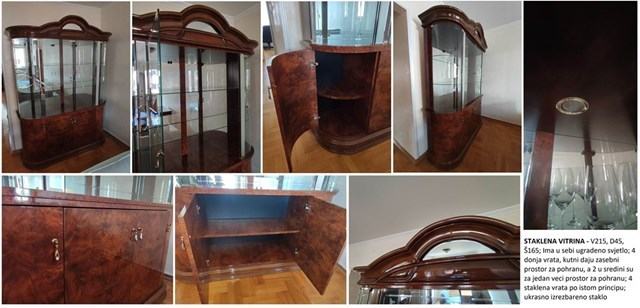 Stakleno drvena vitrina