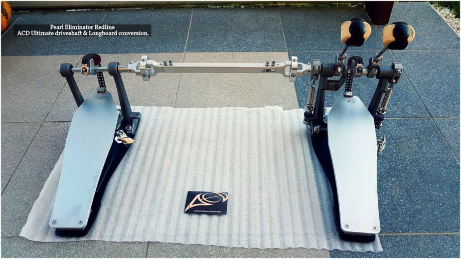 Pearl Eliminator Redline dupla pedala + ACD driveshaft + longboard
