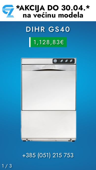 Ugostiteljske perilice DIHR GS 40 | NOVO