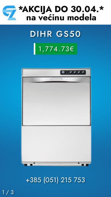 Ugostiteljske perilice DIHR GS 50 | NOVO