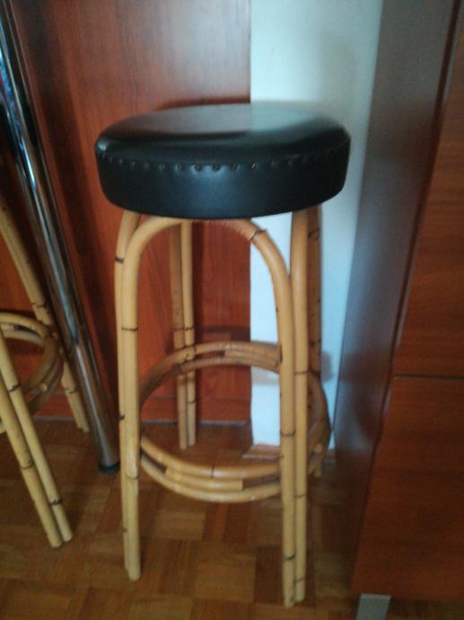 Visoke barske stolice 4 kom